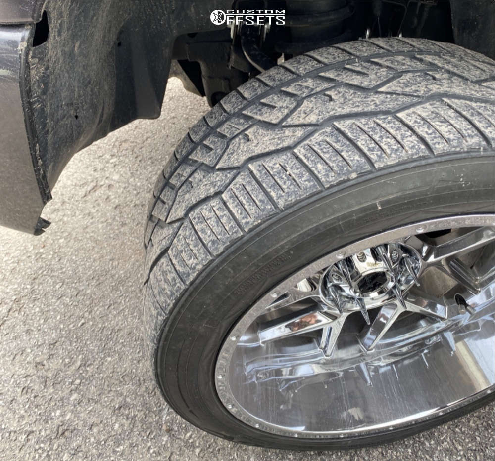 2011 Chevrolet Silverado 1500 with 22x12 -57 Vision Sliver and 305 ...