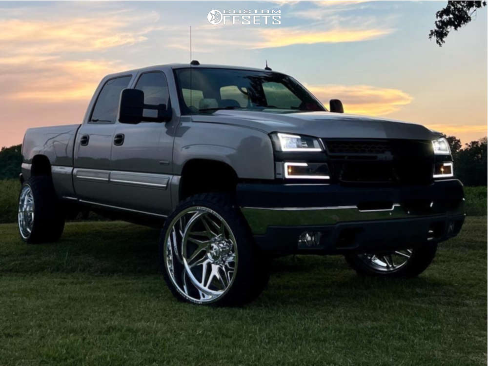 2005 Chevrolet Silverado 2500 HD with 24x14 -90 American Force Genesis ...