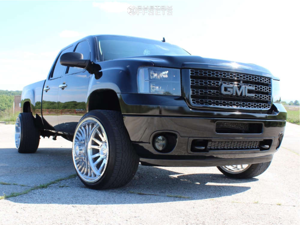 2012 GMC Sierra 2500 HD with 24x14 -90 American Force Quantum Cc and ...
