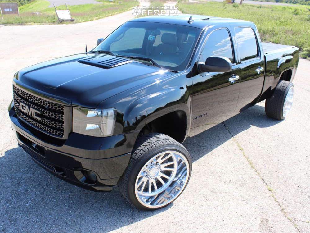 2012 GMC Sierra 2500 HD with 24x14 -90 American Force Quantum Cc and ...