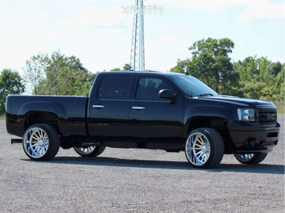 2012 GMC Sierra 2500 HD with 24x14 -90 American Force Quantum Cc and ...