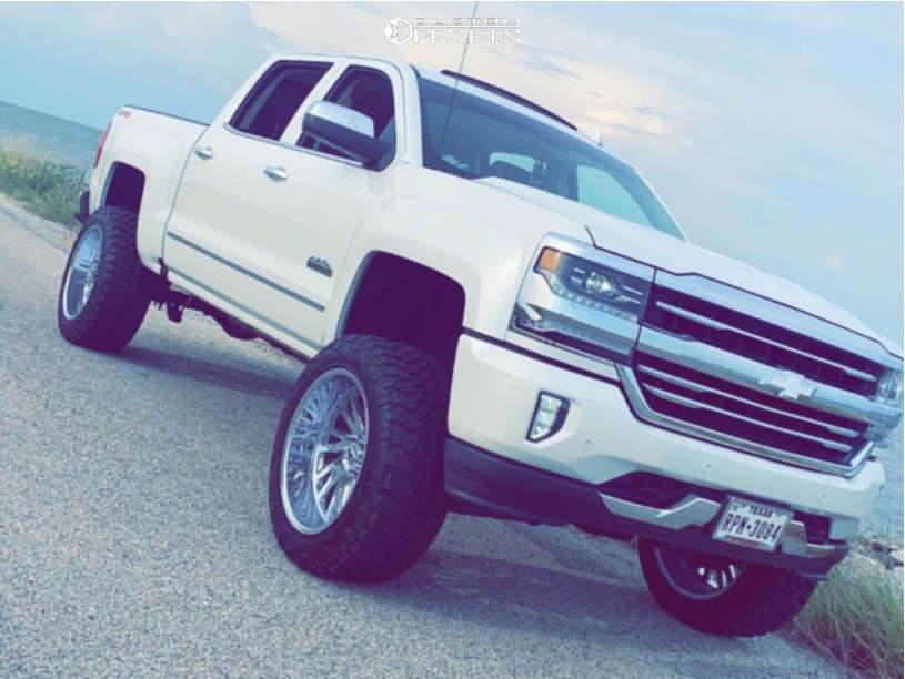 2018 Chevrolet Silverado 1500 with 22x12 -45 Tuff T2a and 35/12.5R22 ...