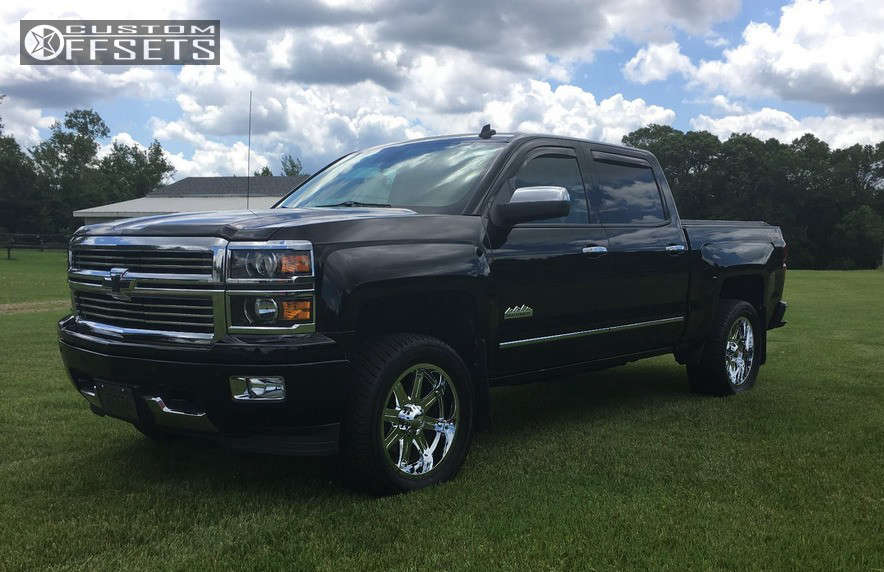 2014 Chevrolet Silverado 1500 with 20x9 0 Gima Overdrive and 305/50R20 ...