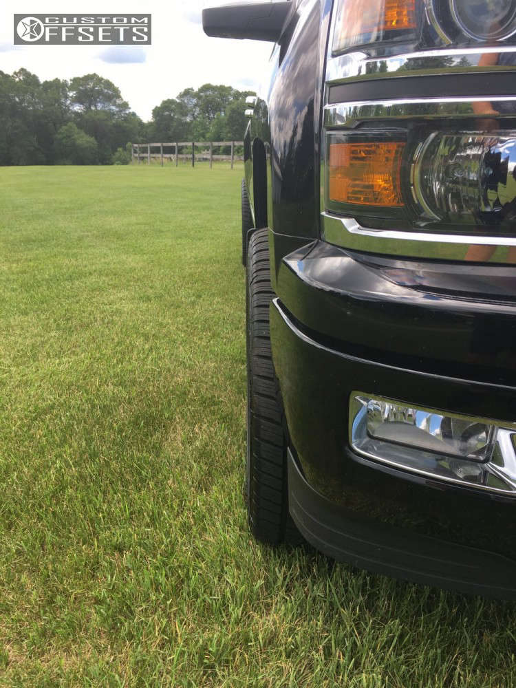2014 Chevrolet Silverado 1500 with 20x9 0 Gima Overdrive and 305/50R20 ...