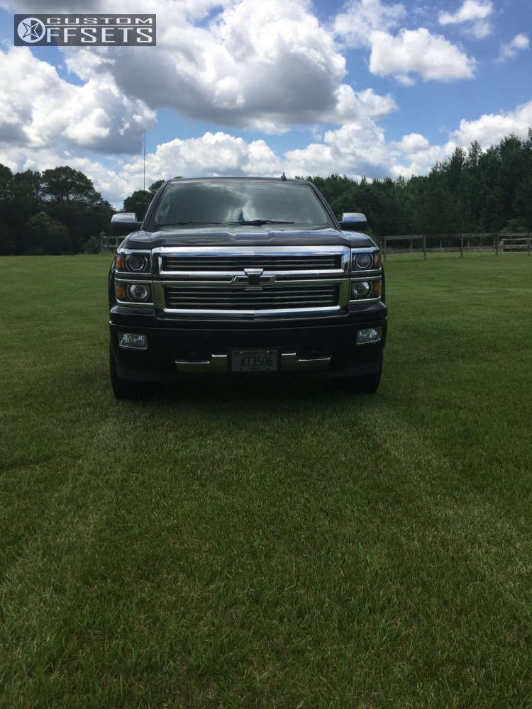 2014 Chevrolet Silverado 1500 with 20x9 0 Gima Overdrive and 305/50R20 ...