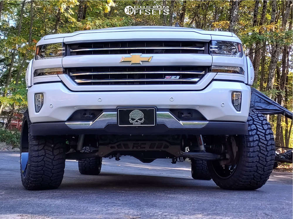 2017 Chevrolet Silverado 1500 with 22x12 -51 Vision Riot and 33/12.5R22 ...