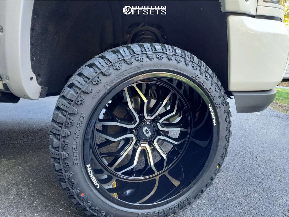 2017 Chevrolet Silverado 1500 with 22x12 -51 Vision Riot and 33/12.5R22 ...