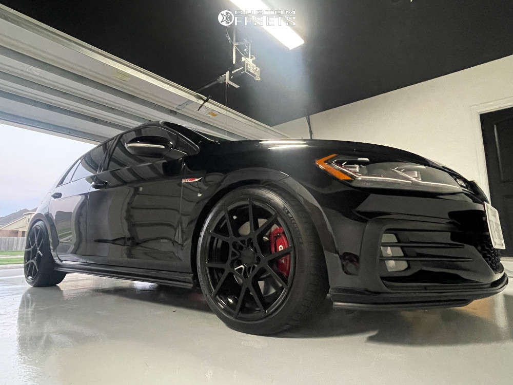 2021 Volkswagen GTI with 18x8.5 35 Rotiform Kps and 225/40R18 Michelin ...