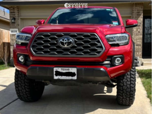 2021 Toyota Tacoma with 16x8 -10 Black Rhino Armory and 285/75R16 ...