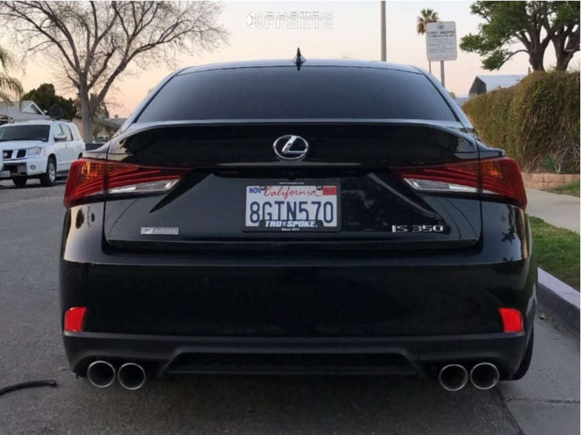 2018 Lexus IS350 with 18x8.5 40 Enkei Rpf1 and 225/40R18 Lionhart LH ...