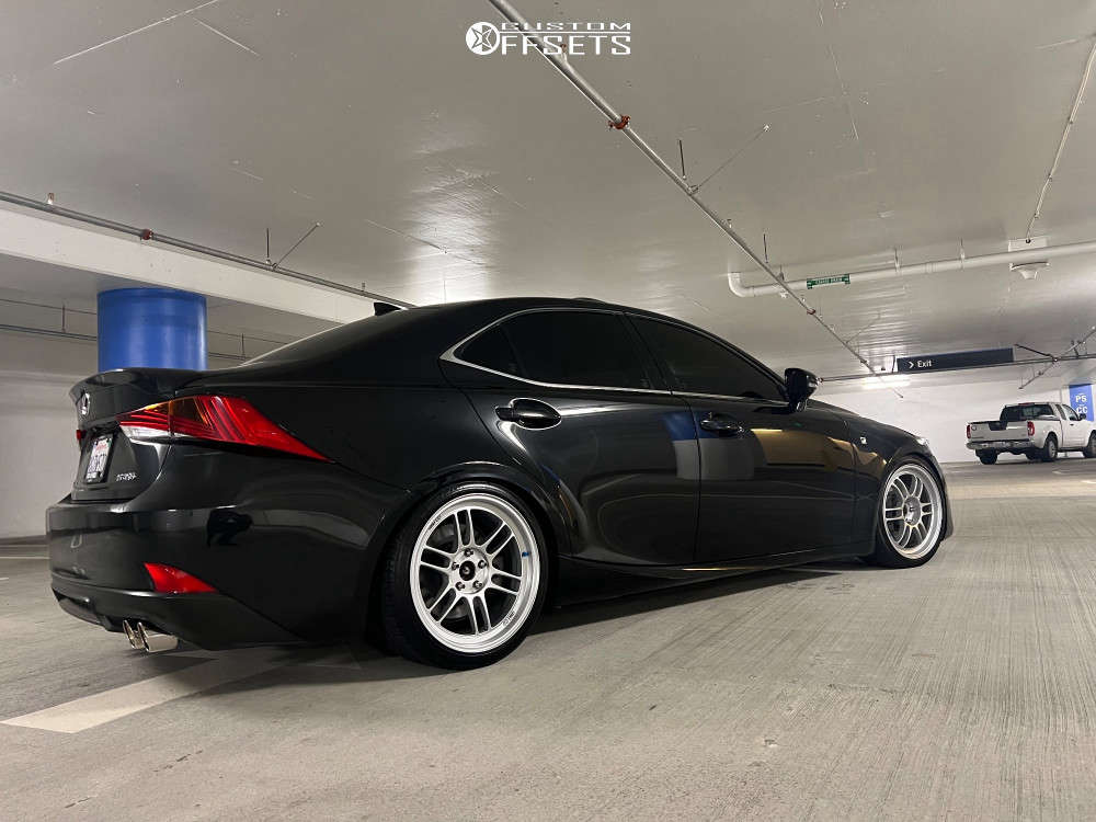2018 Lexus IS350 with 18x8.5 40 Enkei Rpf1 and 225/40R18 Lionhart LH ...