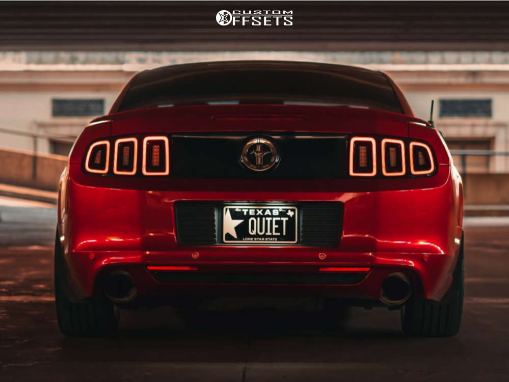 2013 Ford Mustang with 19x9.5 33 RTR Tech 7 and 255/45R19 Nexen N Fera ...