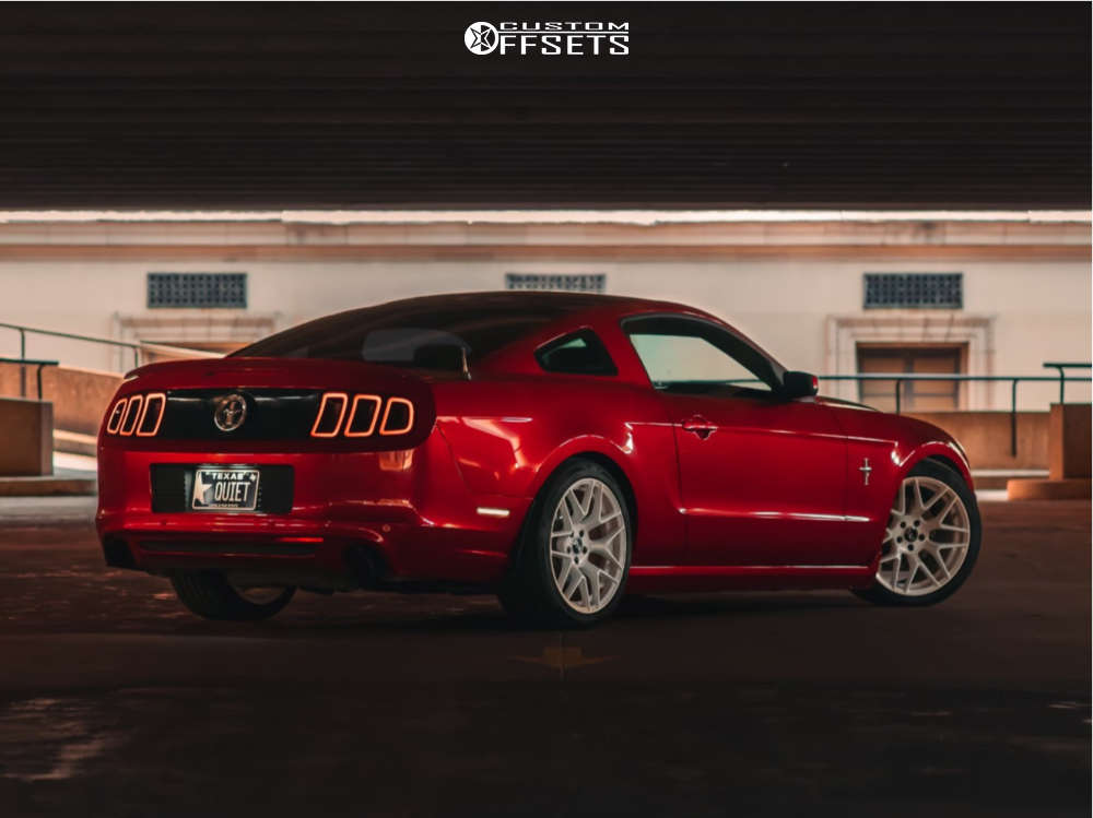 2013 Ford Mustang with 19x9.5 33 RTR Tech 7 and 255/45R19 Nexen N Fera ...