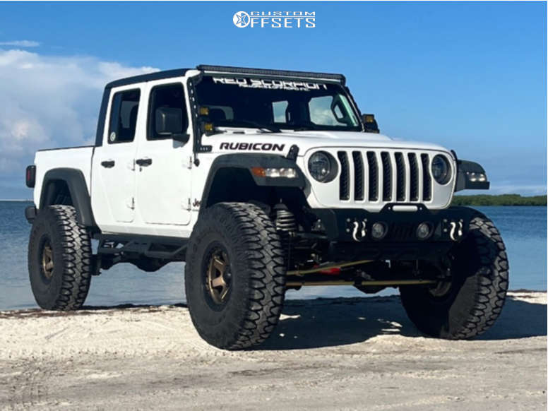 2021 Jeep Gladiator with 17x9 -12 Fuel Block and 38/13.5R17 Milestar ...