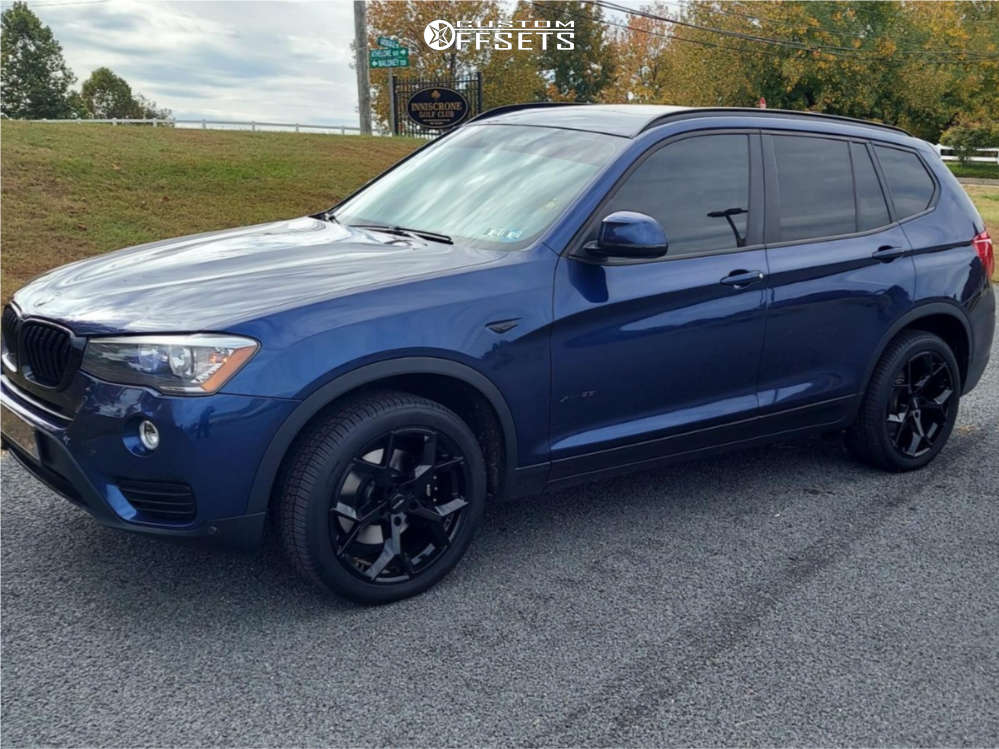2017 BMW X3 with 19x8.5 35 Venom 37 and 245/45R19 Continental ...
