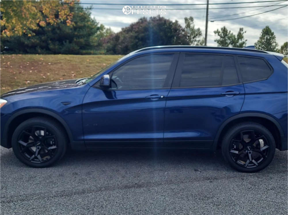 2017 BMW X3 with 19x8.5 35 Venom 37 and 245/45R19 Continental ...