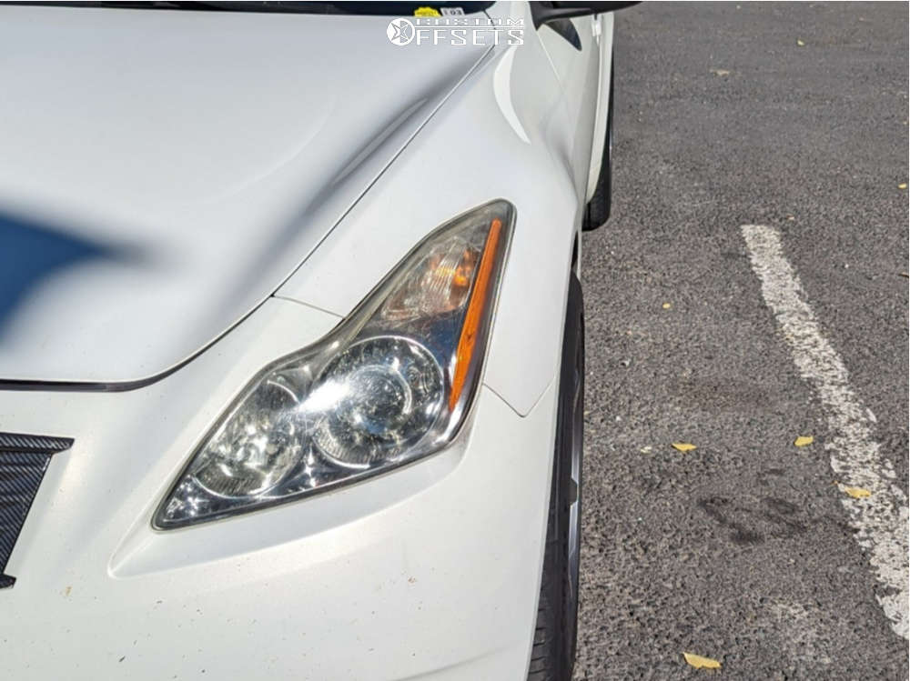 2009 INFINITI G37 with 18x8 40 Enkei T6r and 225/50R18 Continental Extremecontact Dws06 Plus and ...