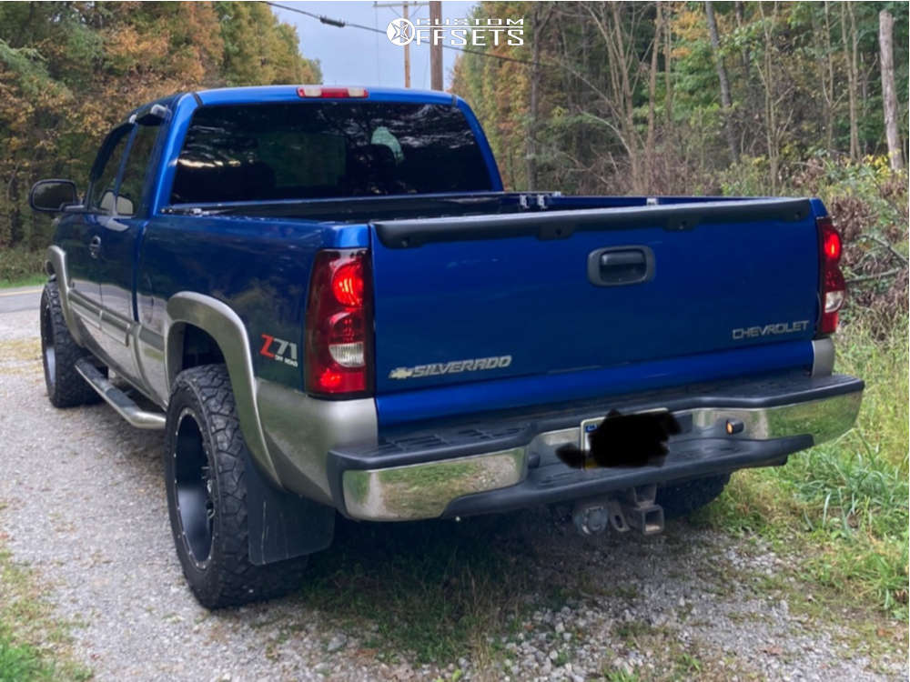 2003 Chevrolet Silverado 1500 with 20x10 -24 Fuel Lethal and 33/12.5R20 ...