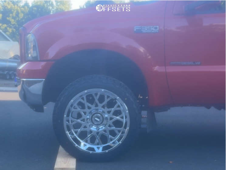 1999 Ford F-350 Super Duty with 24x12 -51 Vision Rocker and 285/40R24 ...