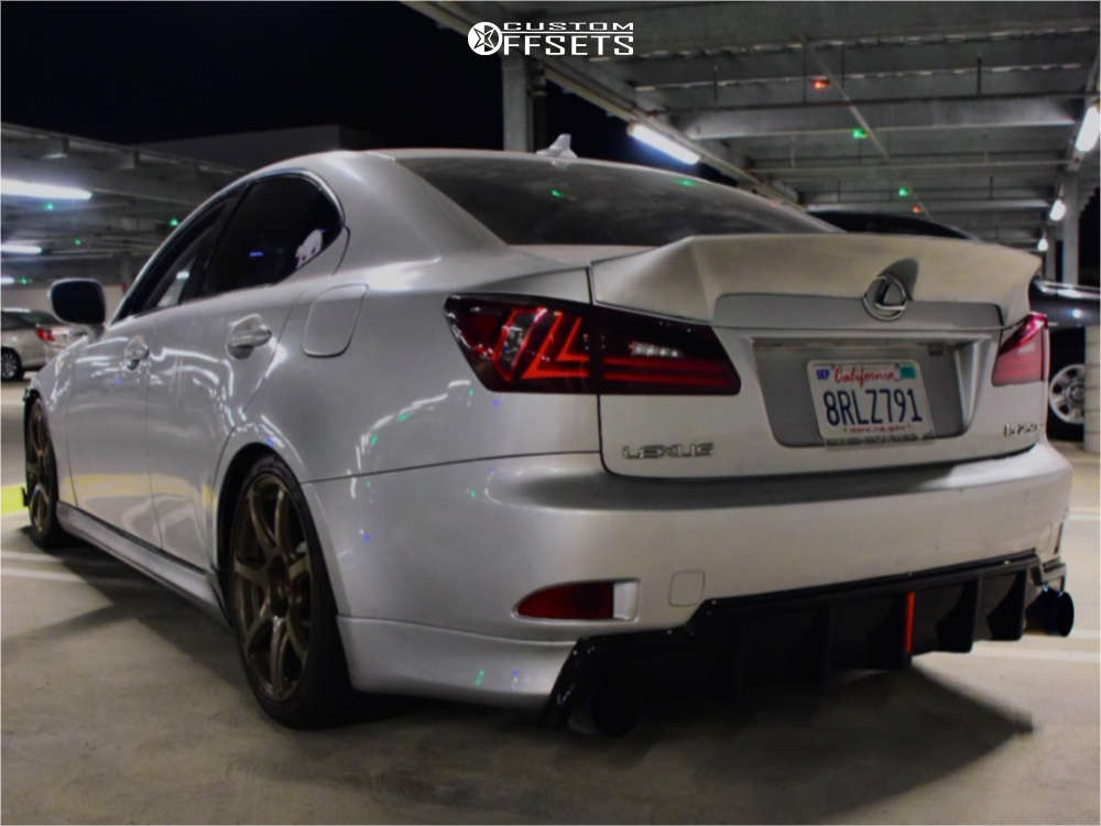 2007 Lexus IS250 with 18x8.5 38 Work Emotion T7r and 235/40R18 Falken ...