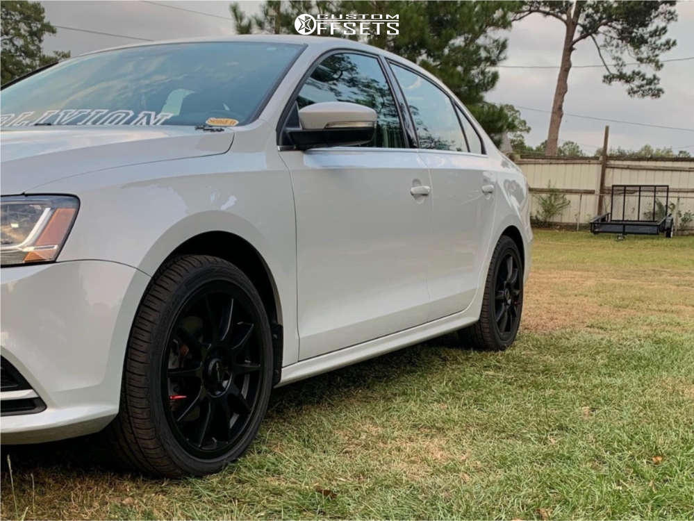 2017 Volkswagen Jetta with 17x7 38 Vision Bane and 205/45R17 Arroyo ...