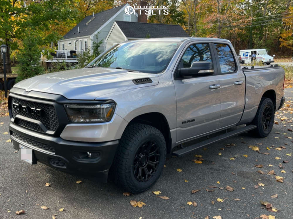2021 Ram 1500 with 18x9 12 G-FX TR19 and 275/65R18 Falken WildPeak AT3W and Stock | Custom Offsets