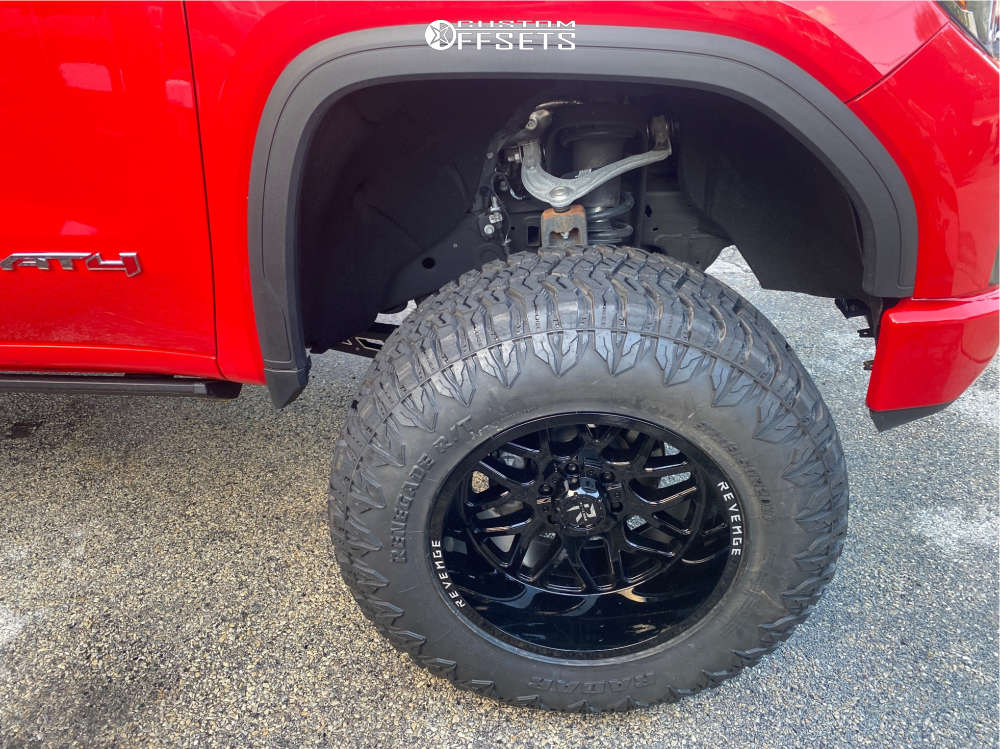 2021 GMC Sierra 1500 with 20x12 -44 Revenge Offroad Rv-206 and 37/13 ...