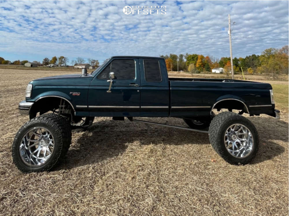 1997 Ford F-250 with 24x14 -76 Hostile Rage and 40/15.5R24 Nitto Trail ...