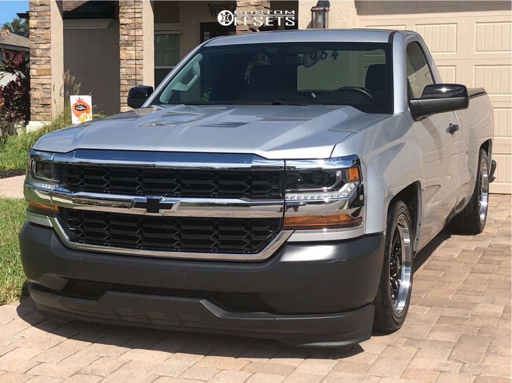 2017 Chevrolet Silverado 1500 with 20x9.5 15 G-Line G0089 and 275/40R20 ...