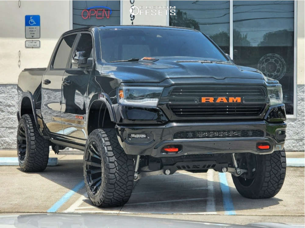 2021 Ram 1500 with 22x12 -44 Fuel Blitz and 35/12.5R22 Nitto Ridge ...