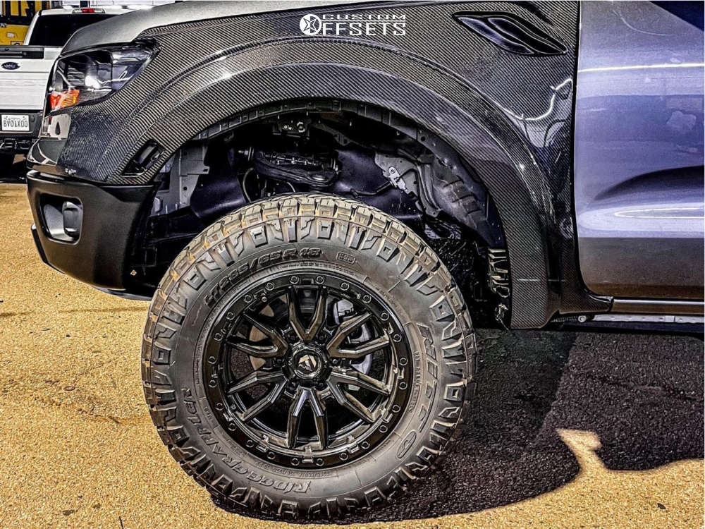 2021 Ford Ranger with 18x9 1 Fuel Rebel and 285/65R18 Nitto Ridge ...