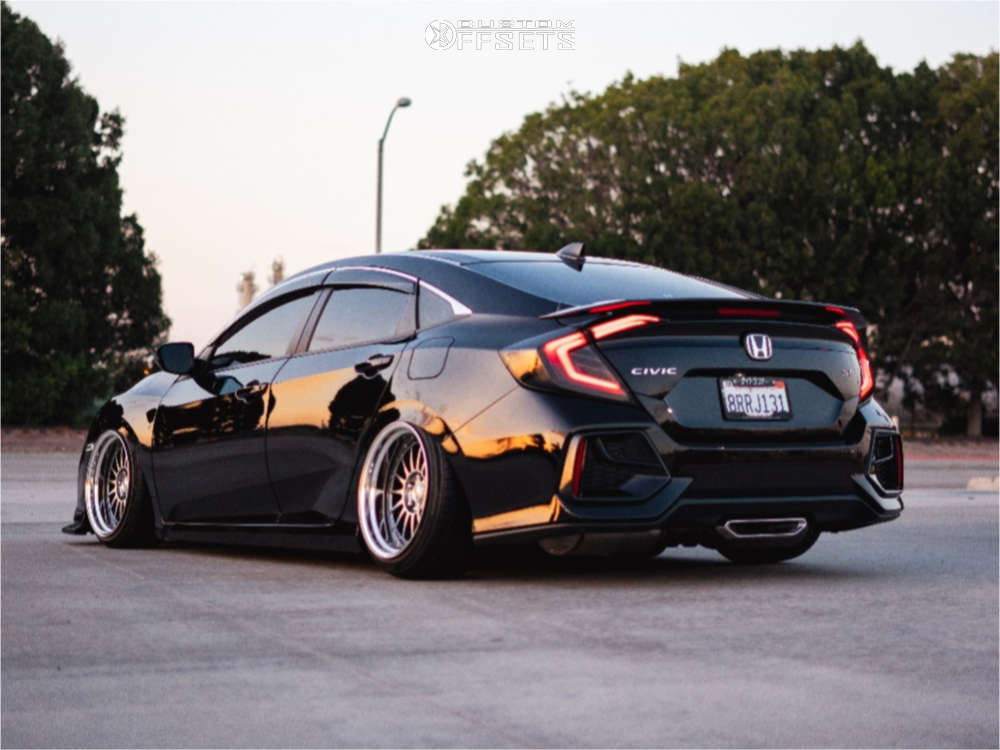 2020 Honda Civic with 18x10.5 15 SSR Professor Tf1 and 215/45R18 ...