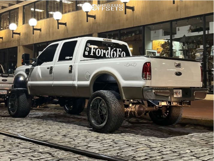 2008 Ford F-250 Super Duty with 22x14 -76 Hostile Jigsaw and 35/15.5R22 ...