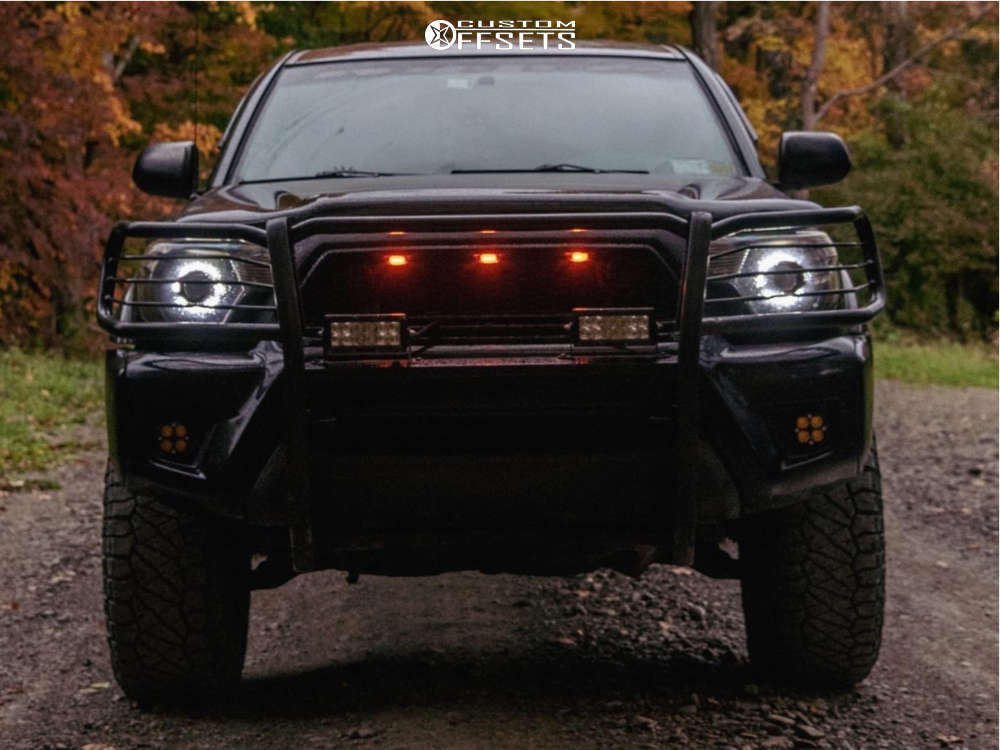 2012 Toyota Tacoma with 17x9 18 Vision Manx 2 Overland and 285/70R17 ...