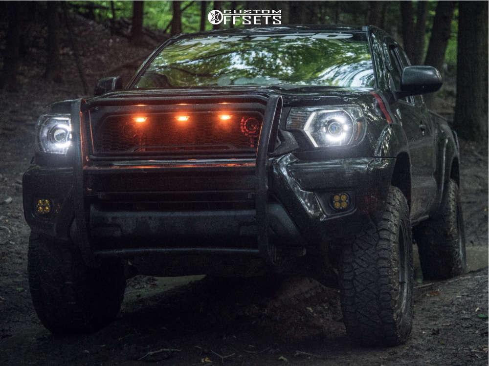 2012 Toyota Tacoma with 17x9 18 Vision Manx 2 Overland and 285/70R17 ...