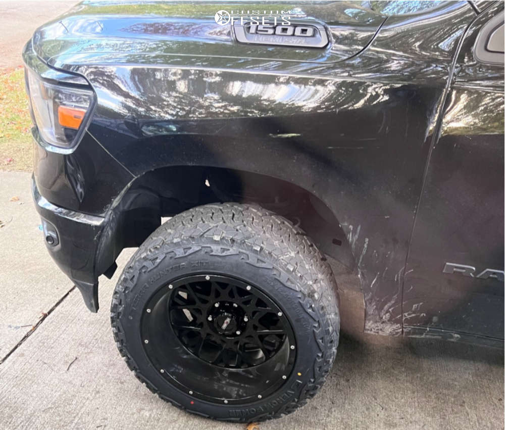 2020 Ram 1500 with 20x12 -51 Vision Rocker and 33/12.5R20 Venom Power ...