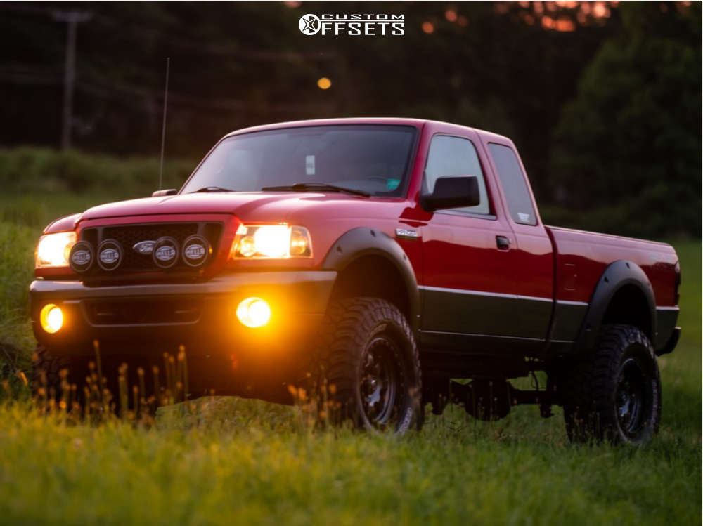 2009 Ford Ranger with 17x8.5 -6 Fuel Trophy and 35/12.5R17 General ...