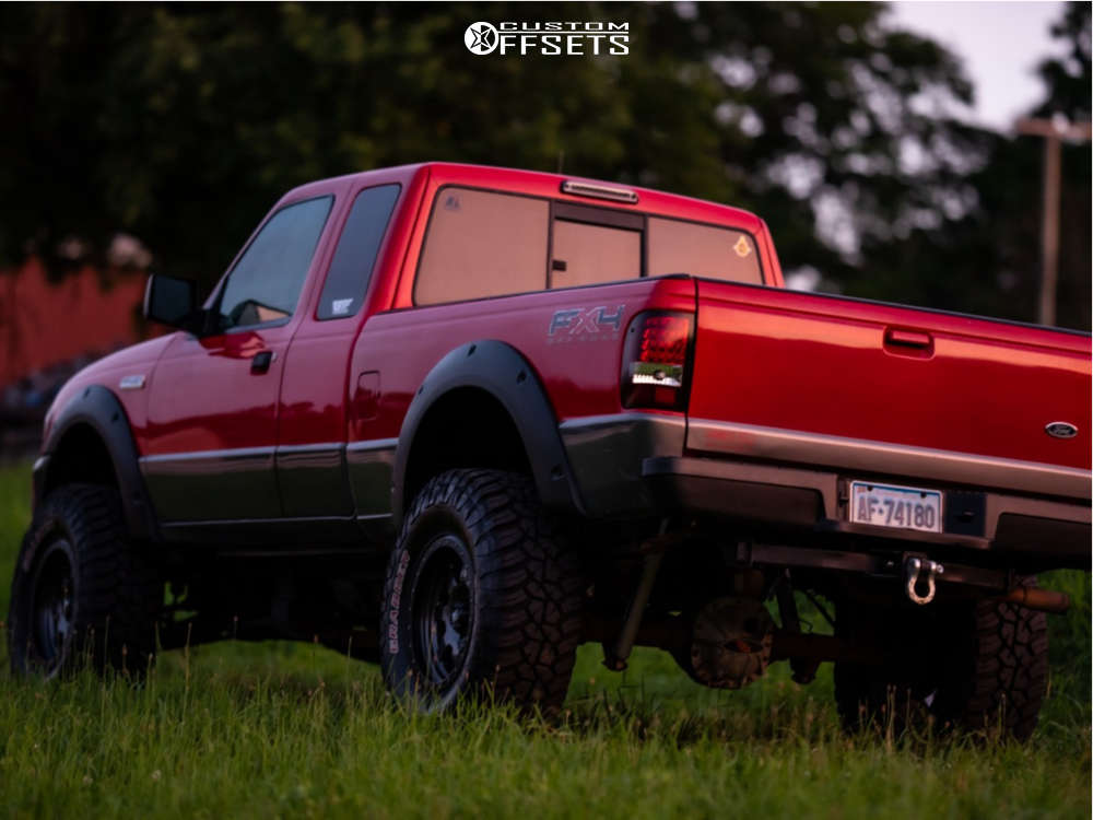2009 Ford Ranger with 17x8.5 -6 Fuel Trophy and 35/12.5R17 General ...