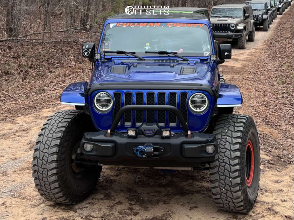 2019 Jeep Wrangler with 17x9 -38 KMC Km235 and 40/13.5R17 Mickey ...