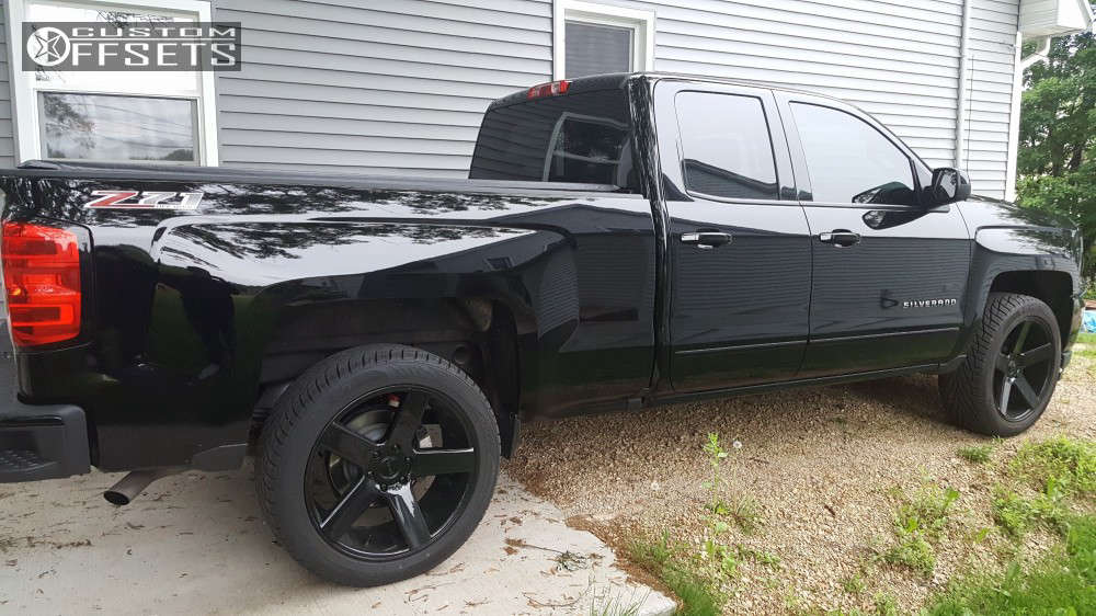 2016 Chevrolet Silverado 1500 with 22x9.5 15 DUB Baller and 285/45R22 ...