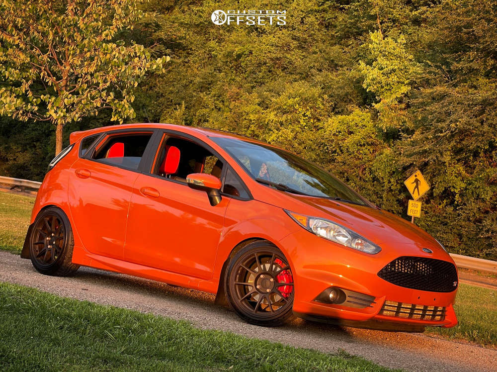 2018 Ford Fiesta with 17x8 40 Rota Titan and 215/40R17 Falken Azenis ...