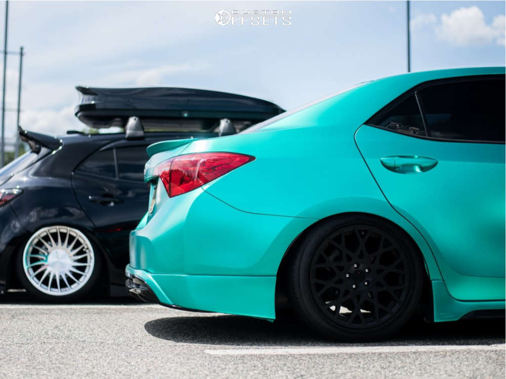 2018 Toyota Corolla with 17x8 35 TSW Vale and 225/45R17 Toyo Tires ...