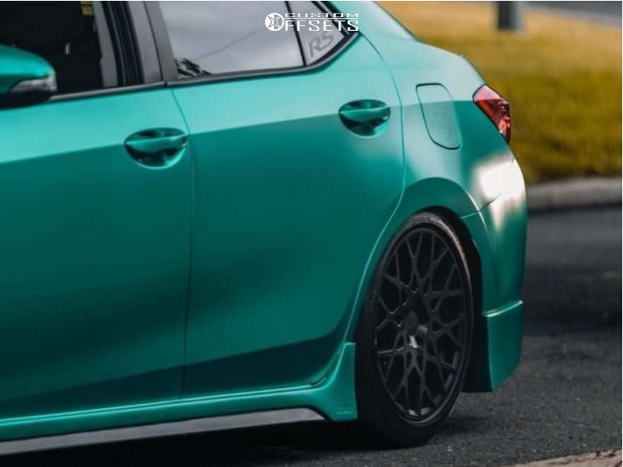 2018 Toyota Corolla with 17x8 35 TSW Vale and 225/45R17 Toyo Tires ...