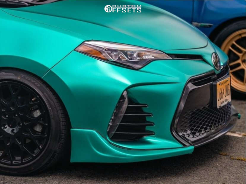 2018 Toyota Corolla with 17x8 35 TSW Vale and 225/45R17 Toyo Tires ...