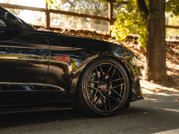 2020 Ford Mustang with 20x9.5 30 Curva C300 and 275/30R20 Michelin ...