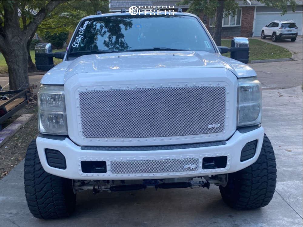 2014 Ford F-250 Super Duty with 22x14 -76 TIS Forged F51bm1 and 35/15 ...