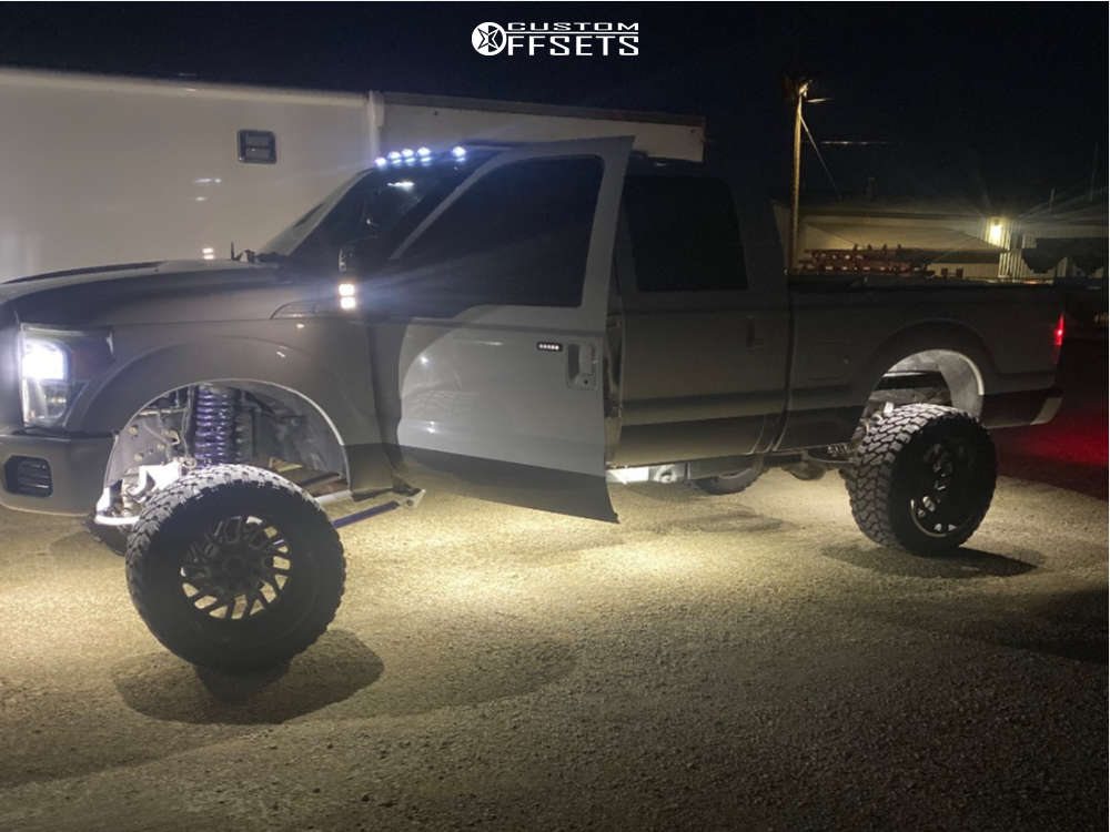 2014 Ford F-250 Super Duty with 22x14 -76 TIS Forged F51bm1 and 35/15 ...