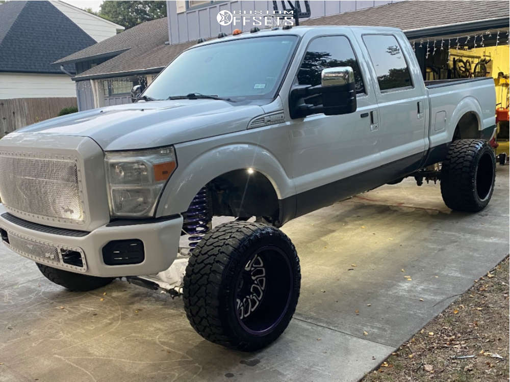 2014 Ford F-250 Super Duty with 22x14 -76 TIS Forged F51bm1 and 35/15 ...