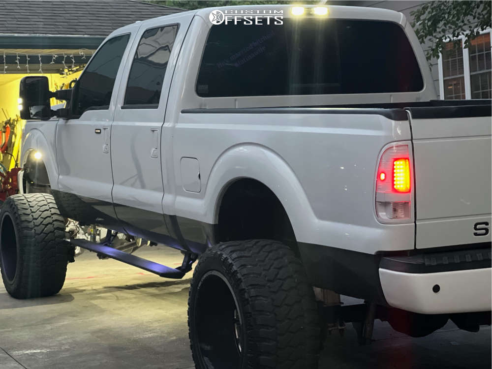 2014 Ford F-250 Super Duty with 22x14 -76 TIS Forged F51bm1 and 35/15 ...