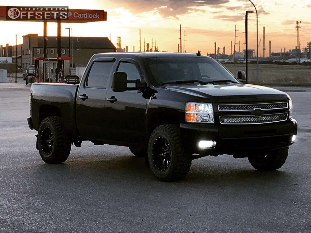 2012 Chevrolet Silverado 1500 with 18x10 -24 Moto Metal Mo970 and 275 ...